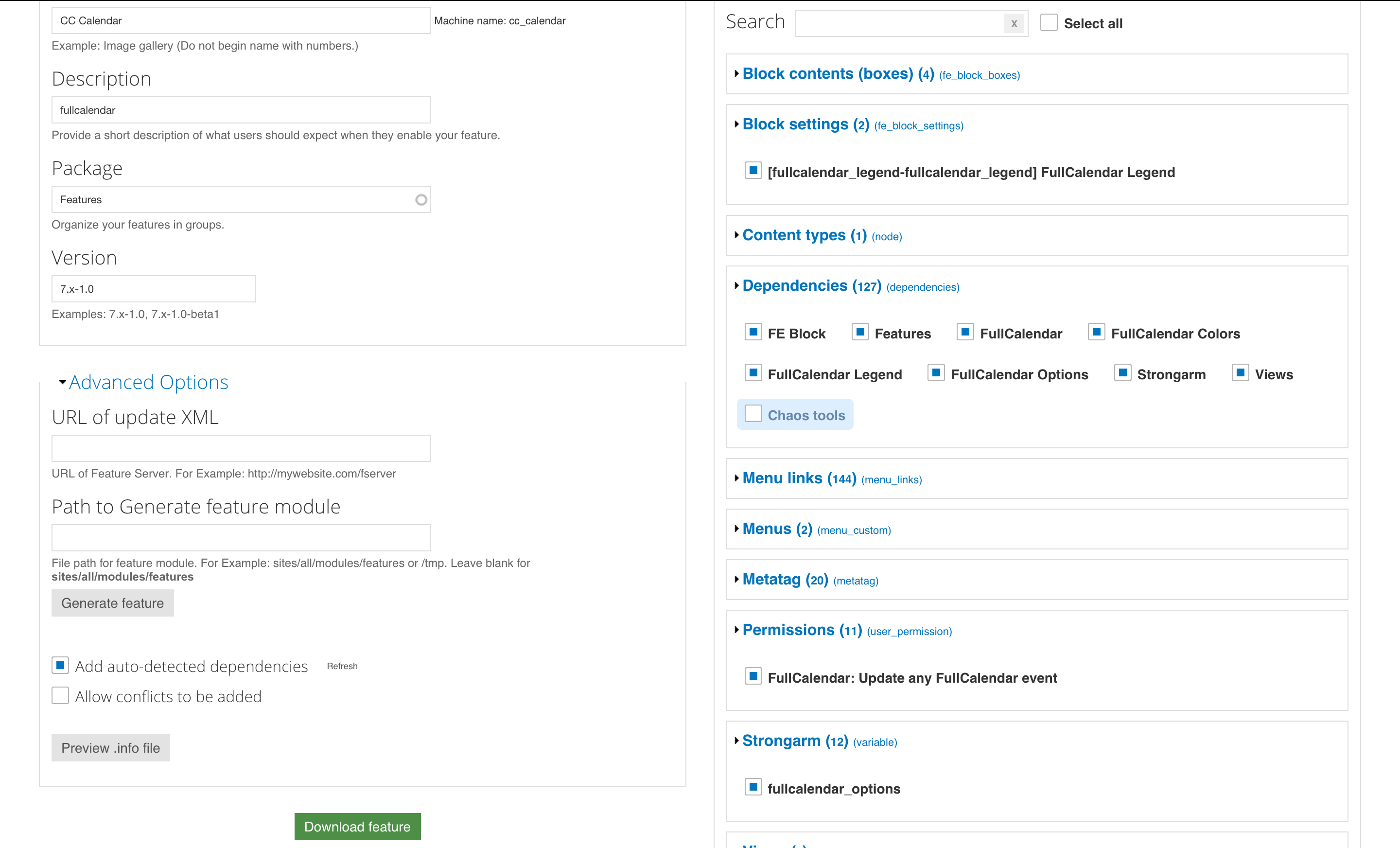 Features Advanced Expander | Drupal.org Features Advanced Expander | Drupal.org